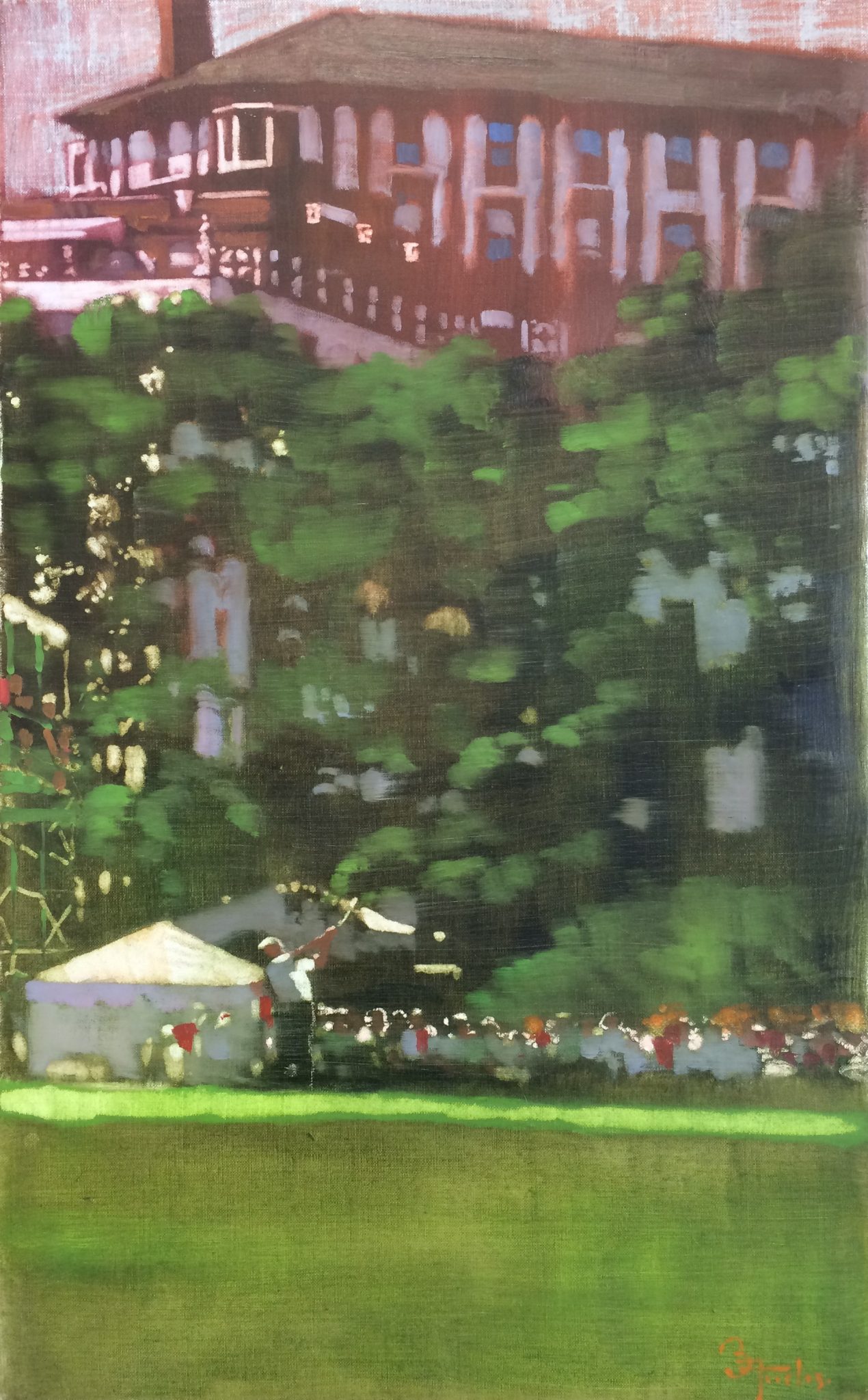 スポーツをアートにしたアメリカの巨匠 バーニー・フュークス絵画展 | 展示案内 | The Obsession Gallery